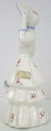 Florence Ceramics Emily FH Flower Holder Full Foil Label White 8" | eBay