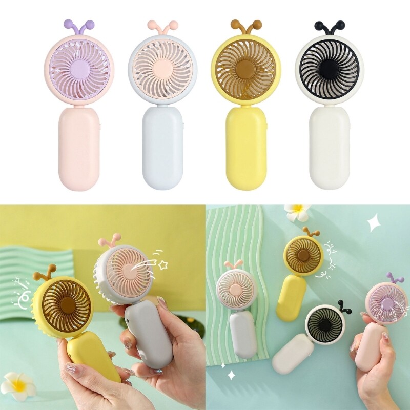 Rechargeable Mini Handheld Fan Pocket Fan with Lanyard USB Charging Fan ...