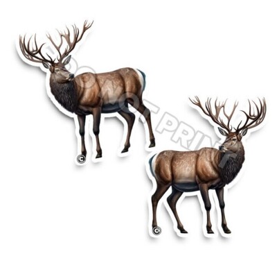 Vinyl Stag Stickers NATURE Antlers ANIMAL Great Outdoors BUCK DECALS ...