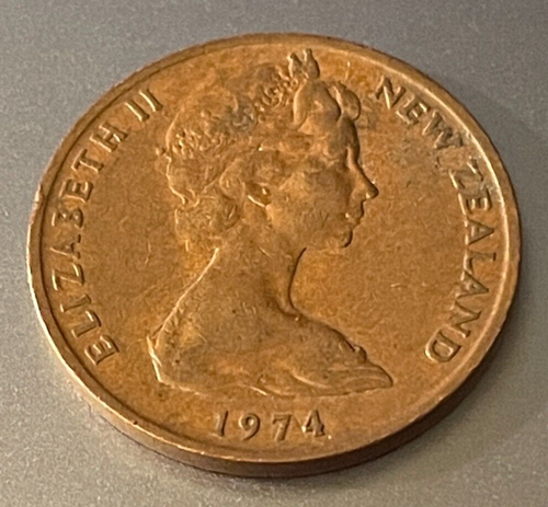 1974 New Zealand / Two Cent Coin / HM Queen Elizabeth II | eBay