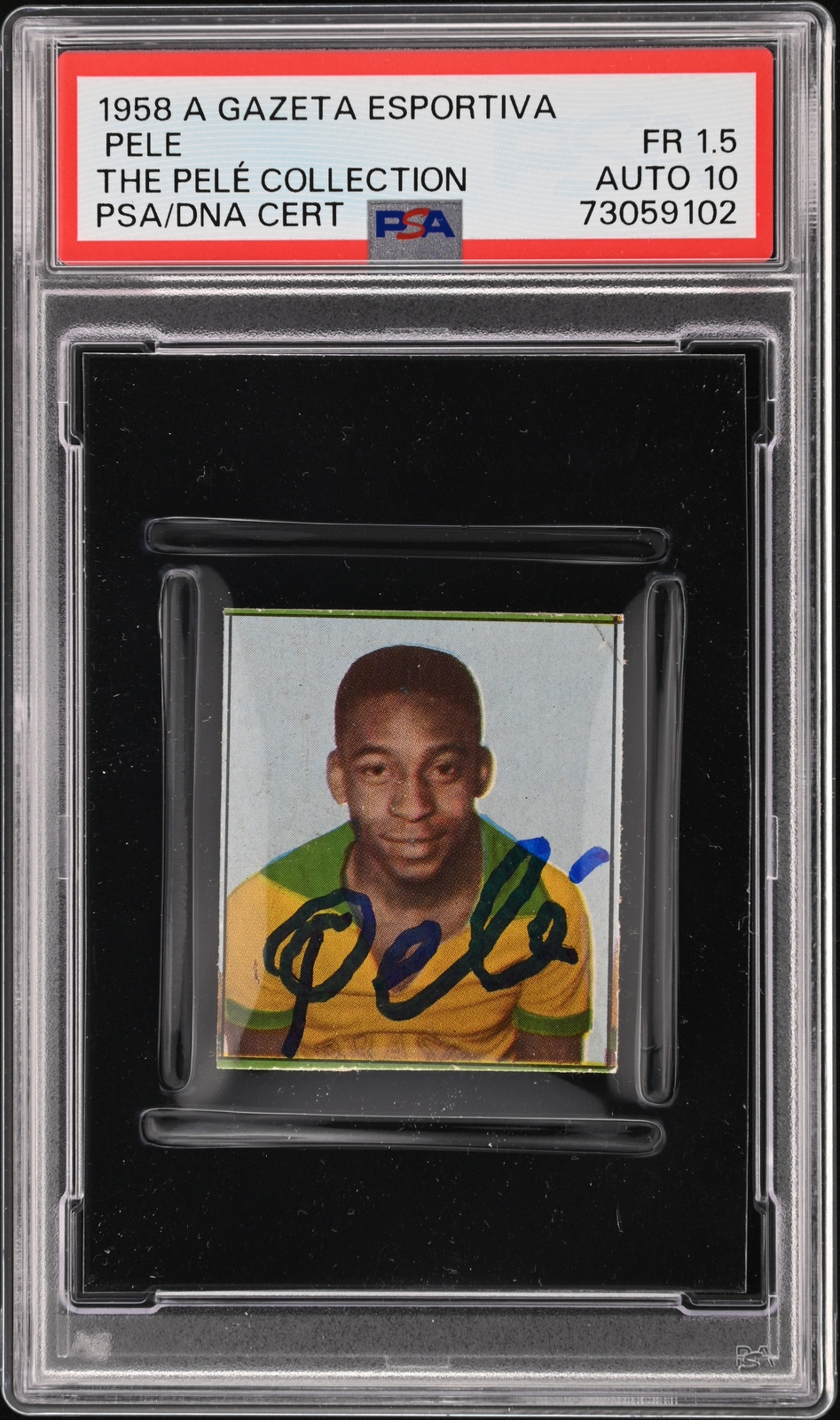 Pele 1958 A Gazeta Esportiva Campeao "The Pelé Collection" ROOKIE AUTO ...