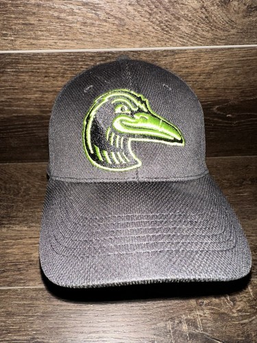 Great Lakes Loons MiLB Hat Cap Fitted Hat Cap OSFM Black Green Bum ...