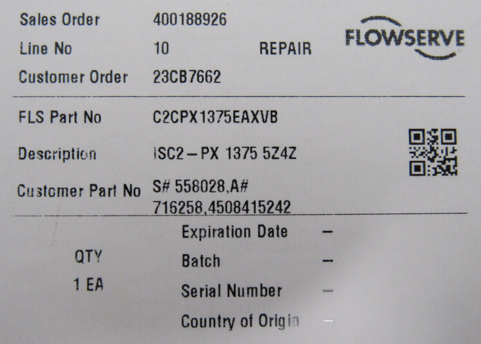 NEW FLOWSERVE C2CPX1375EAXVB MECHANICAL PUMP SEAL ISC2-PX 1375 5Z4Z | eBay