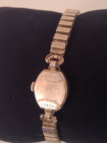 Vintage Womans Bulova Mechanical Wrist Watch 10k Rolled Gold Plate ...