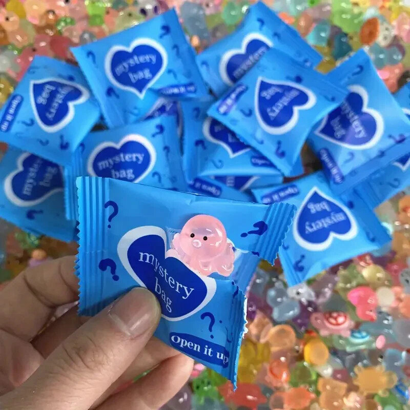 10-100Pcs Blind Bags Mini Luminous Animal Miniature Resin Model ...