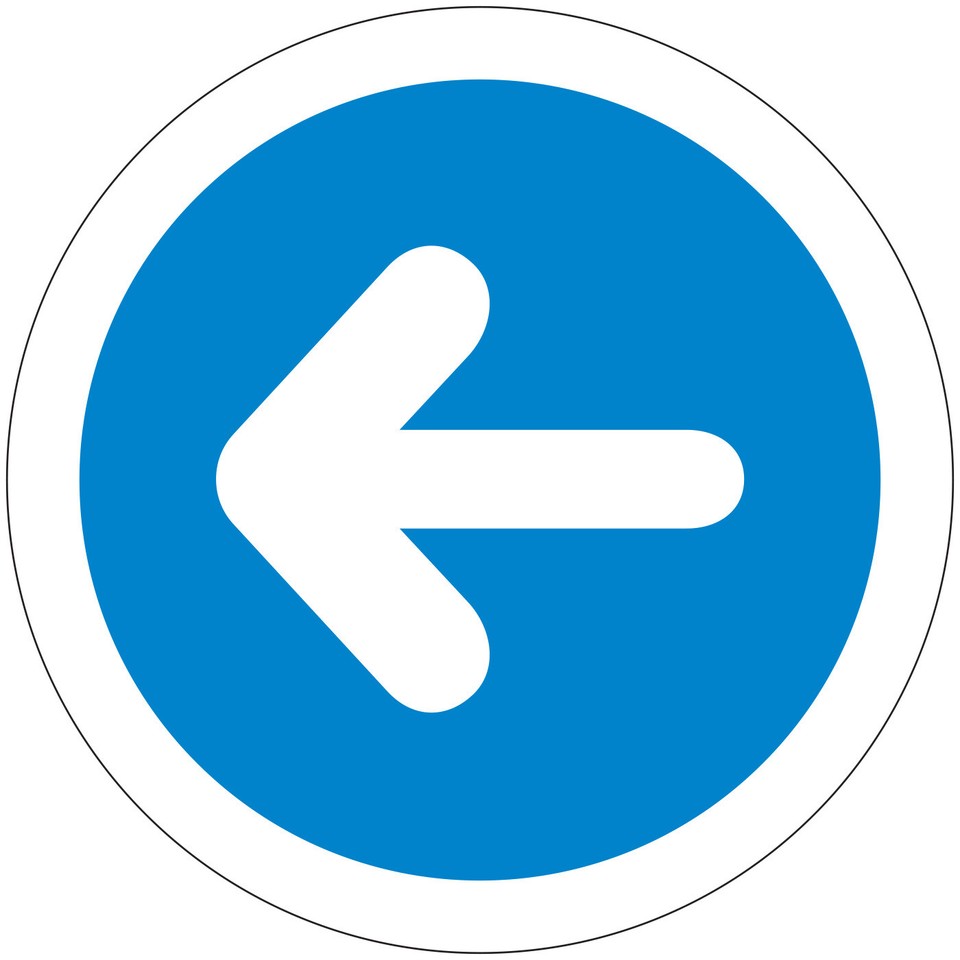 Arrow Floor Stickers, Blue Arrow Wall Signs (Set of 4) | eBay UK