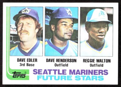 1982 1164B Topps Mariners Future Stars - Dave Edler/Dave Henderson ...