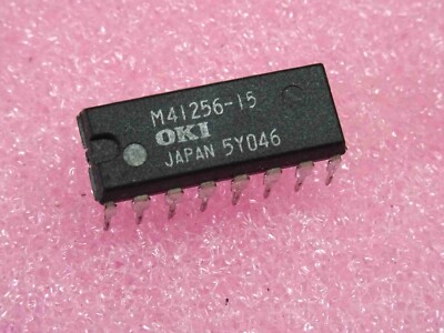 ci M 41256 -15 ~ ic M41256-15 MSM41256-15 ~ DRAM 256Kx1-bit 15ns DIL-16 ...