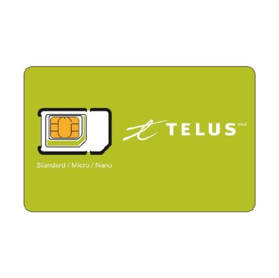 Prepaid Telus Mobile CANADA 4G LTE Multi Sim Card - Nano Micro Standard ...