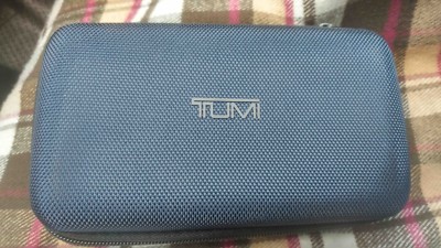 Tumi Delta Travel Case with Accessories. Eye Mask. Pen. Levenger Key ...