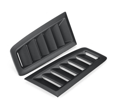 1 Pair Bonnet Louver Hood Air Vent Grille Hood Panel ABS For Car Truck ...