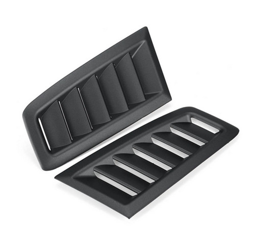 1 Pair Bonnet Louver Hood Air Vent Grille Hood Panel ABS For Car Truck ...