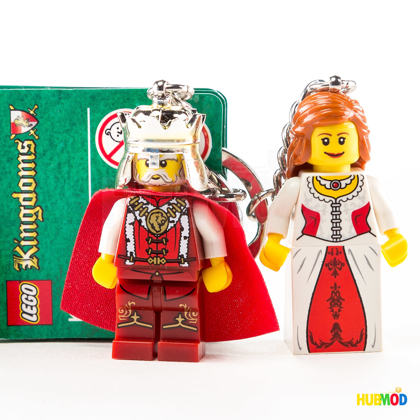 LEGO Kingdoms Minifig KING PRINCESS Keychain 852958 852912 Castle ...