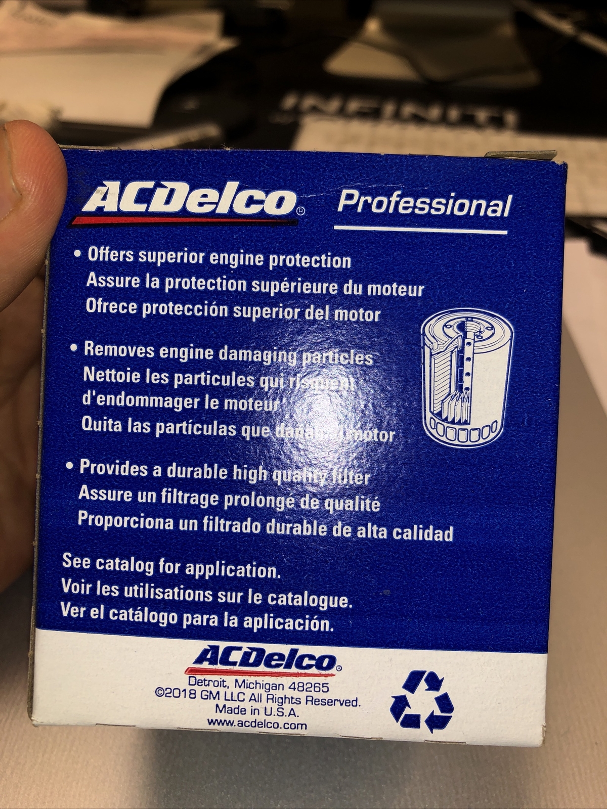 Genuine GM ACDelco Engine Oil Filter PF66 GM# 55495105 Made In USA ! F ...