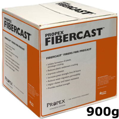 900g PROPEX FIBERCAST® 500-6 Reinforcement 6mm Fibres Precast, Concrete ...