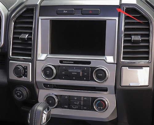 For Ford F150 F-150 2015-2020 Silver Car Emergency Light Switch Panel ...