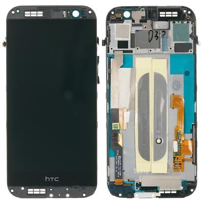 HTC One M8 Affichage LCD Module Touch Screeen Verre Incl. Cadre, Noir ...