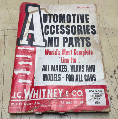 Vintage Original 1960 JC Whitney Automotive Accessories and Parts ...