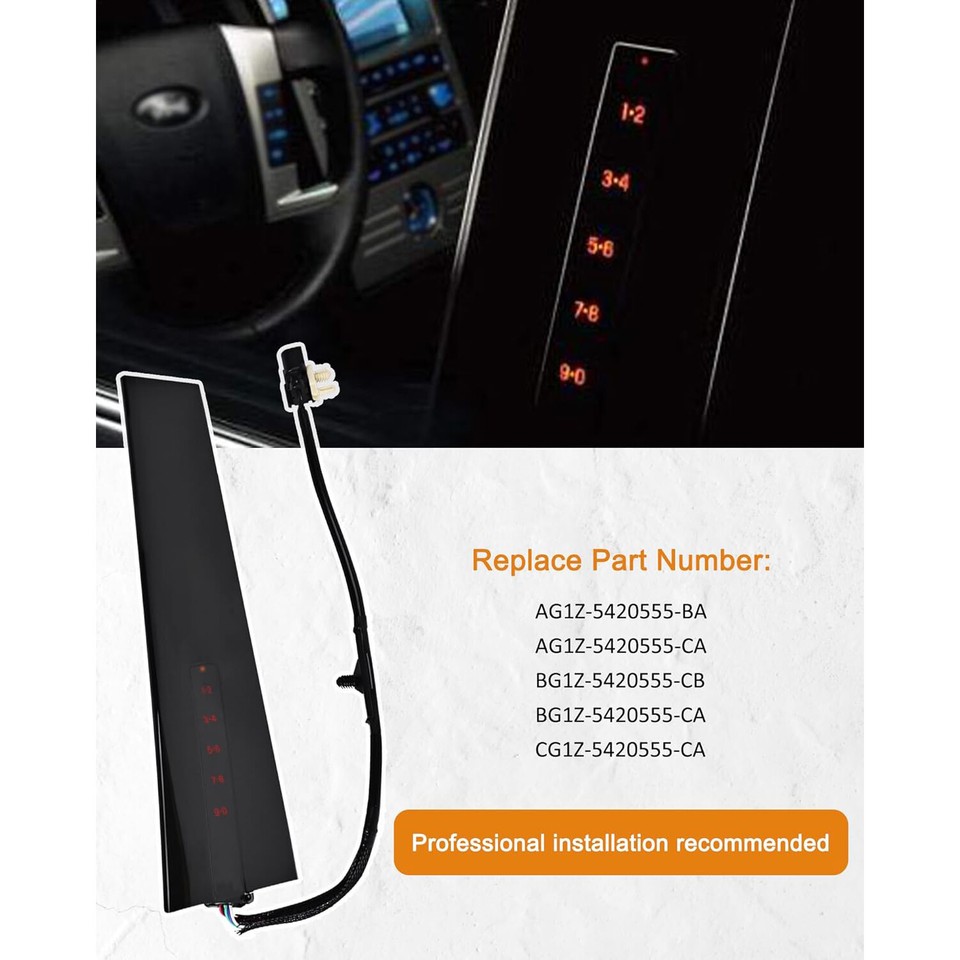 Front LH Driver Door Window Trim Keyless Entry Pad Fit For 2011-2019 ...
