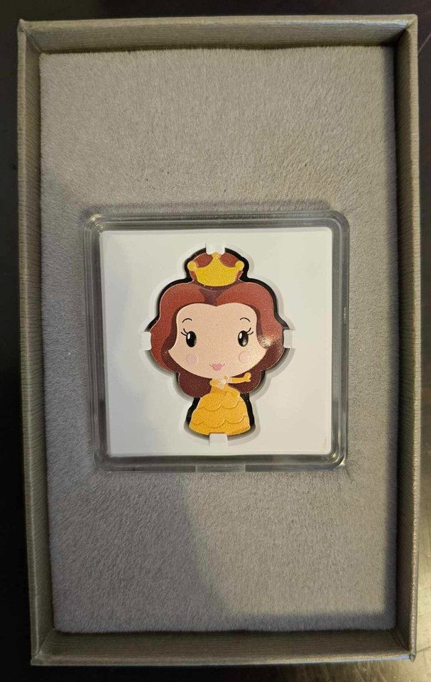 Disney Princess Chibi Coin - 03. Belle 1oz silver 2021 Niue Chibi Coin ...