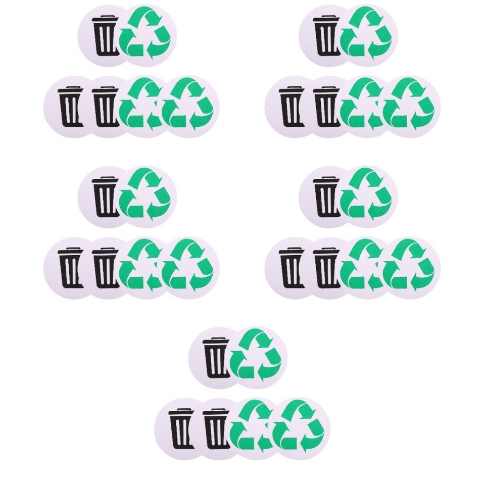 30 pcs Garbage Classification Sign Stickers Recycle Stickers Garbage ...