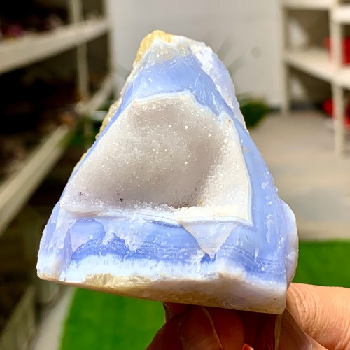 106G Natural Blue striped agate Crystal Chunks piece form Mineral ...