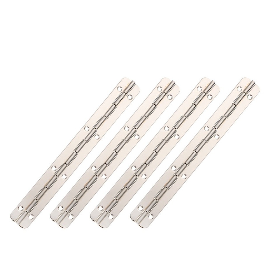 4 Pcs Long Hinged Wooden Box Metal Hinges for Crafts Piano Heavy Duty ...