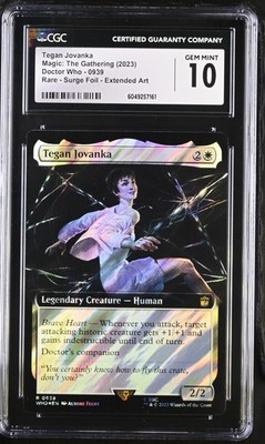 TEGAN JOVANKA Doctor Who Surge Foil - Extended Art CGC 10 MTG EDH ...