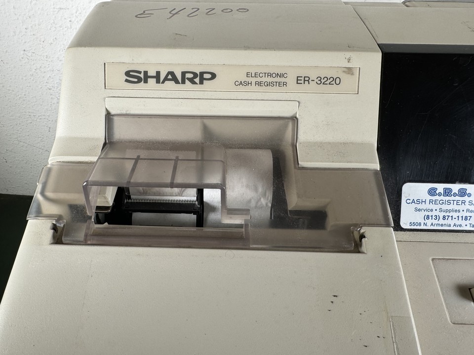 Sharp ER-3220 Cash Register W/ Key Parts/Repair | eBay