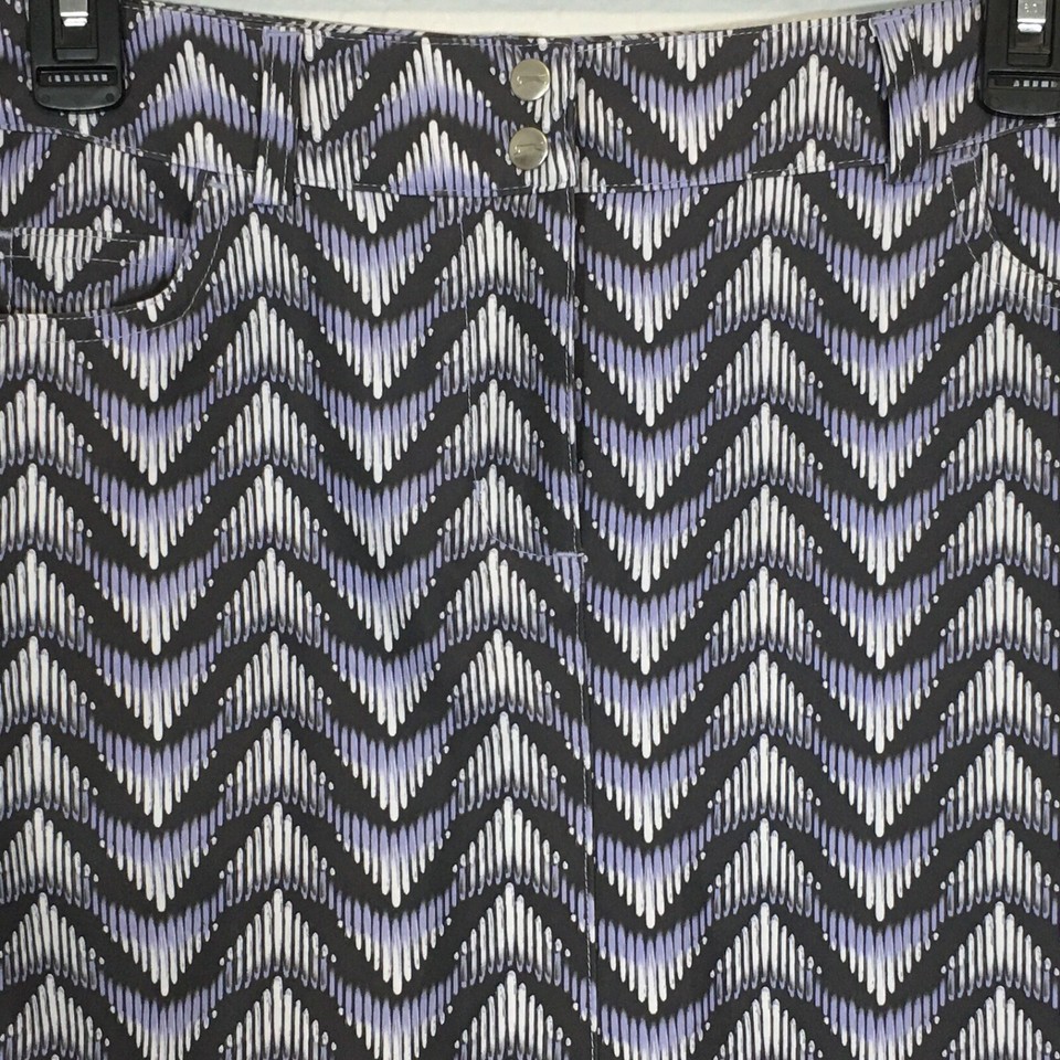 NWT Slazenger Golf Skort 2 Icy Purple Skirt Chevron Print 5 Pocket ...