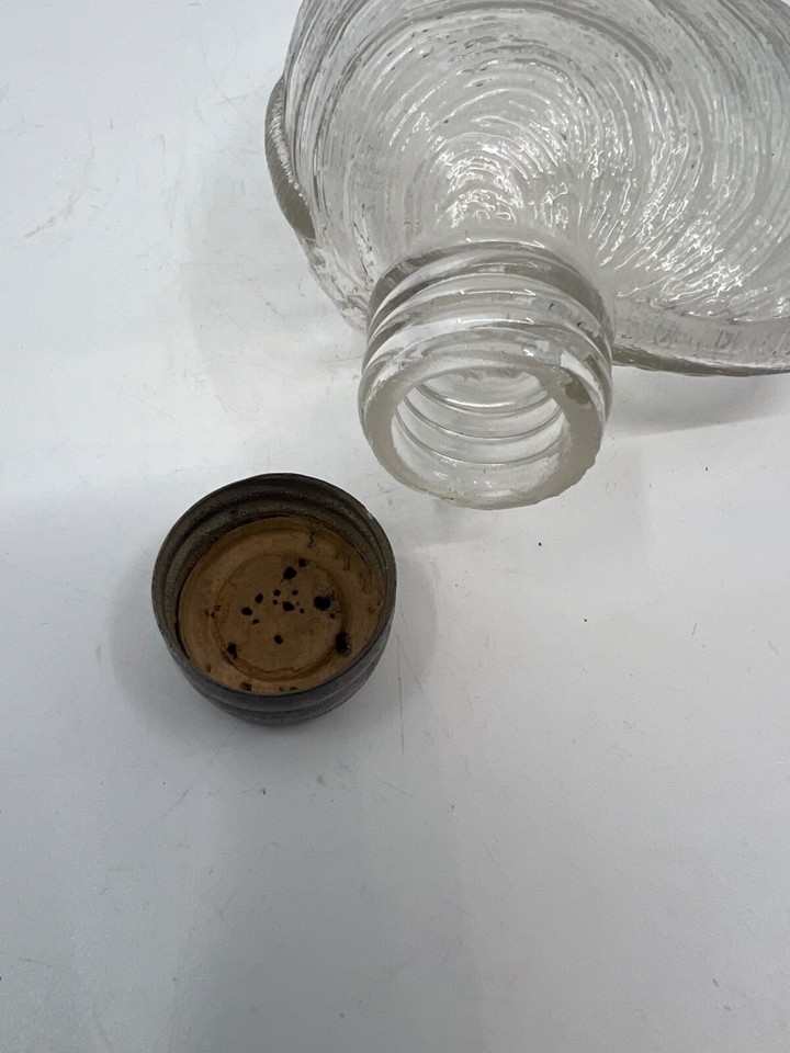 CLAM FIGURAL PAT APL'D FOR ANTIQUE PRE PRO WHISKEY NIP BOTTLE POCKET ...