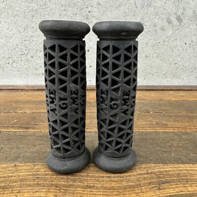 GT AME Grips Old School BMX Triangles OG 1980s Bubble Font MTB ATB Tri ...