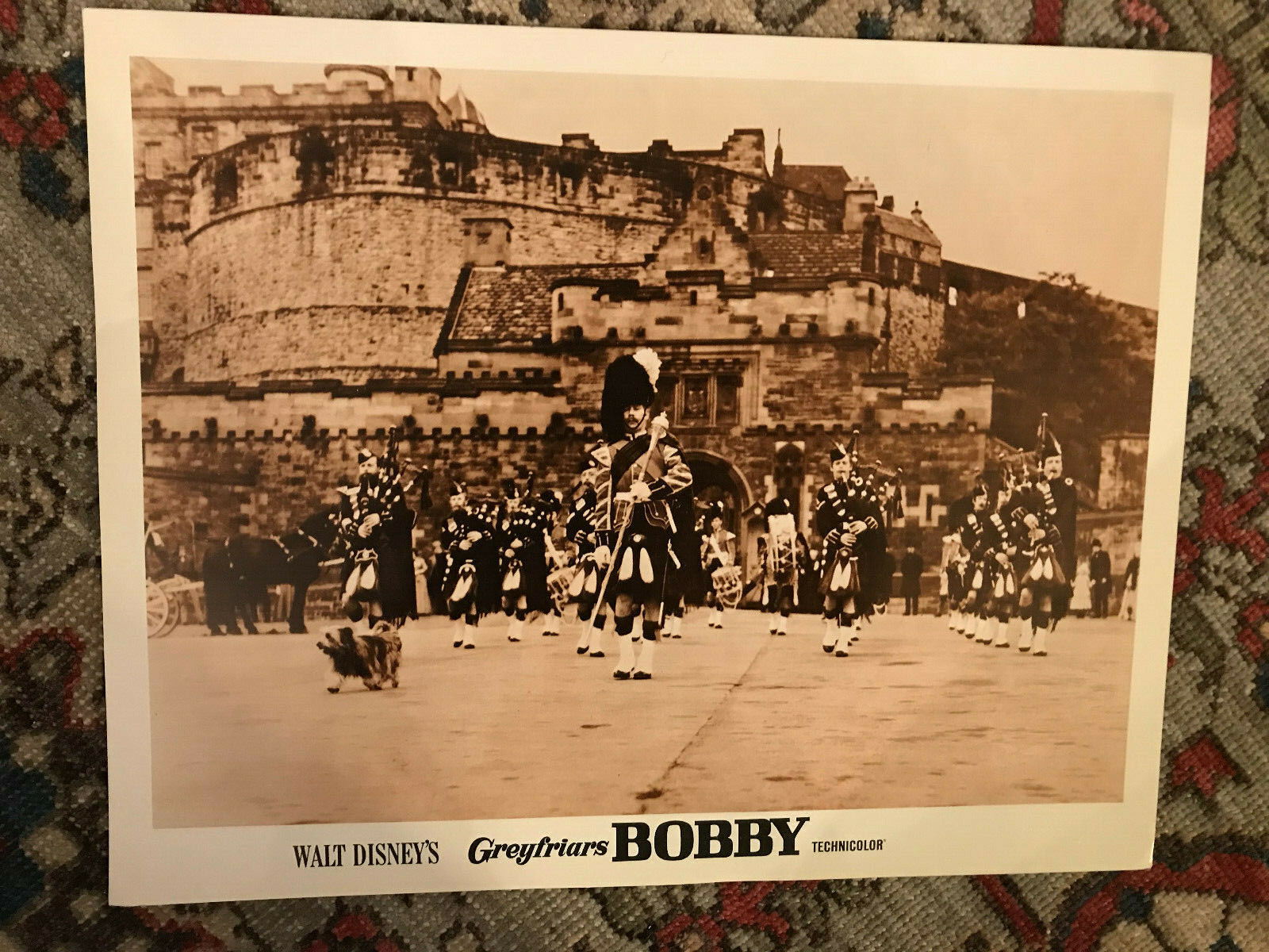Greyfriars Bobby 1961 Walt Disney 11x14" lobby Edinborough Castle ...