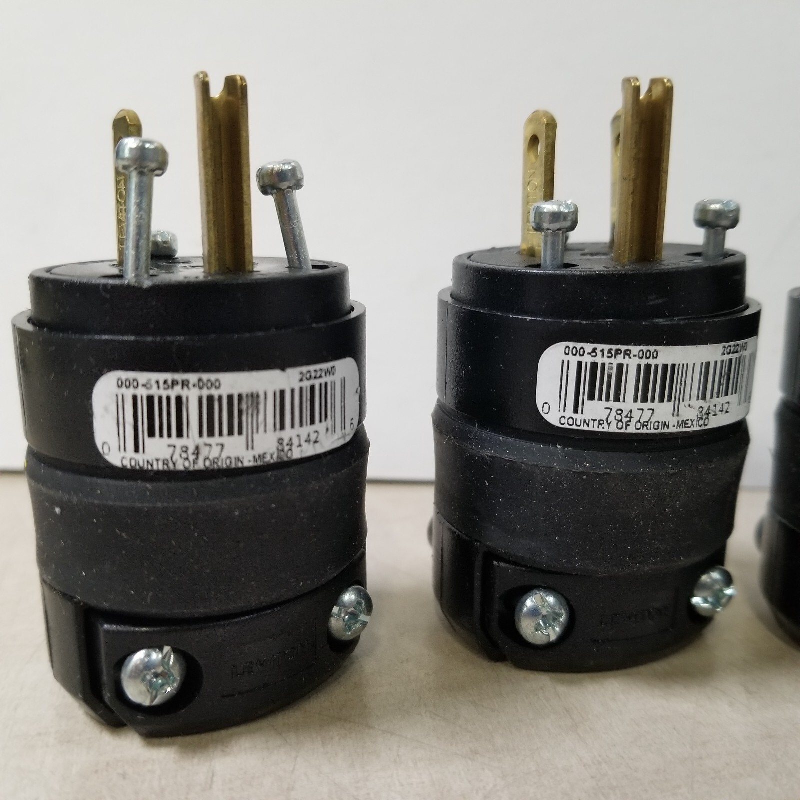 Lot Of 5 Leviton 515PR 15 Amp 125 Volt, Straight Blade Rubber Plug | eBay