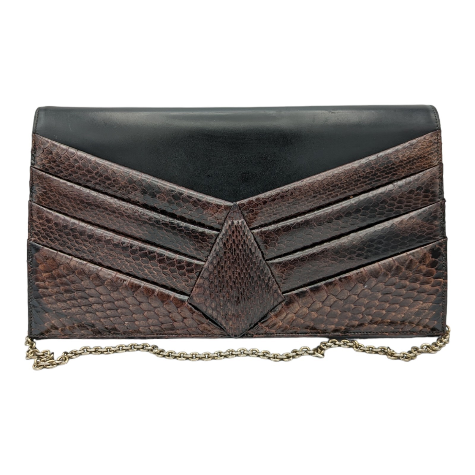 Vintage Original By Caprice Chain Strap Snakeskin Han… - Gem