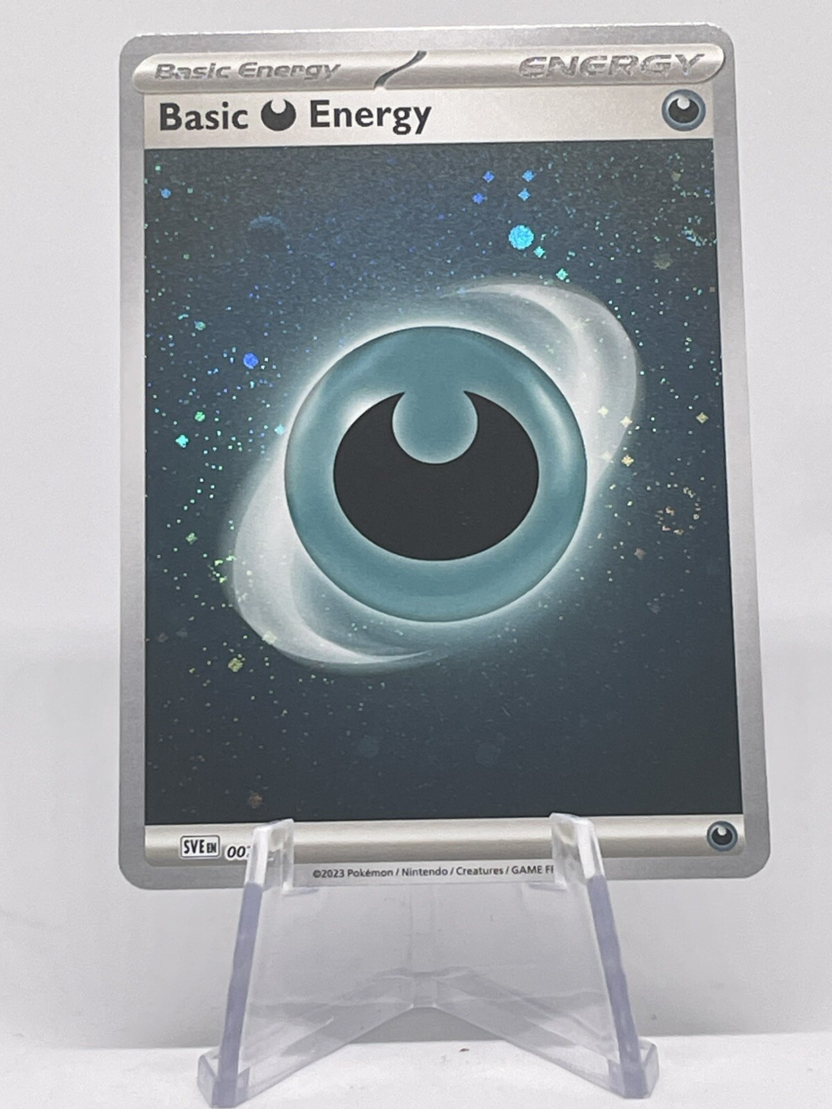 POKÉMON SCARLET VIOLET 151 BASIC DARKNESS ENERGY COSMOS HOLO SVE EN 007 ...