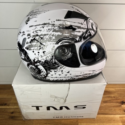 *DOT* TMS Barbwire and Wasps DESIGN MOTORCYCLE HELMET XXL Ships Fast ...