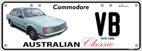 Holden Commodore VB Number Plates GMH Licence Vanity Sign Wall license ...