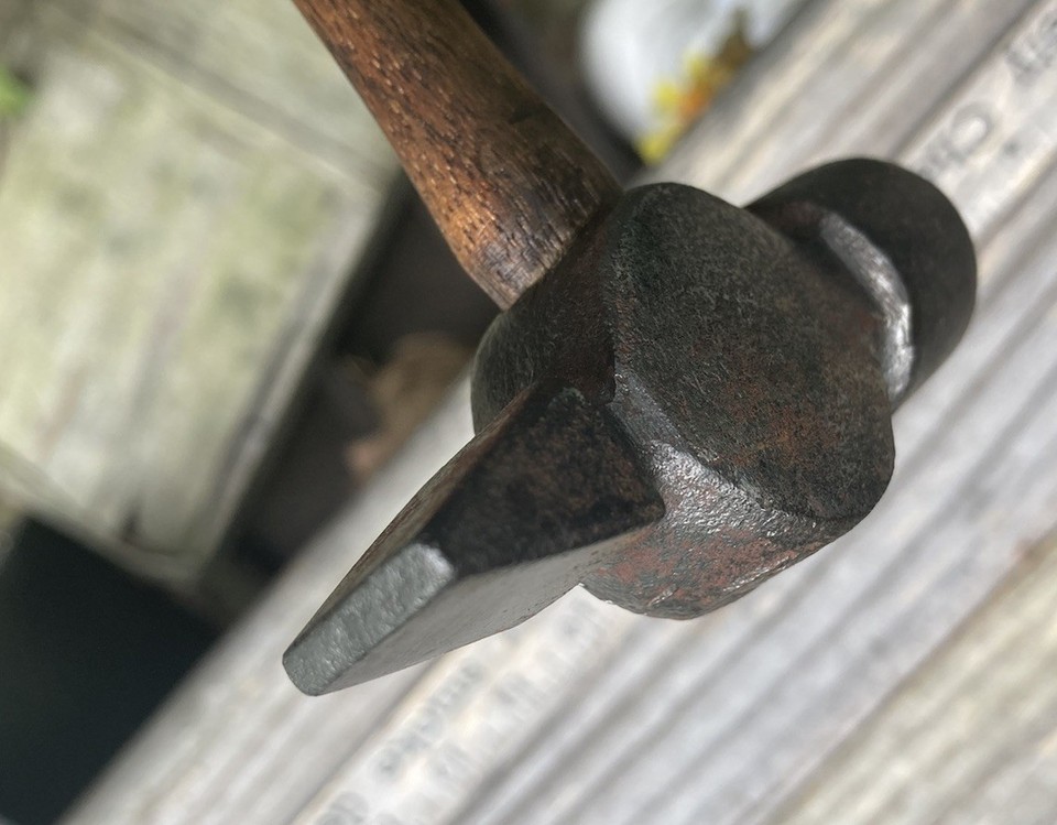 VINTAGE HELLER SMALL CROSS PEEN HAMMER METAL WORKING TOOL Blacksmith | eBay