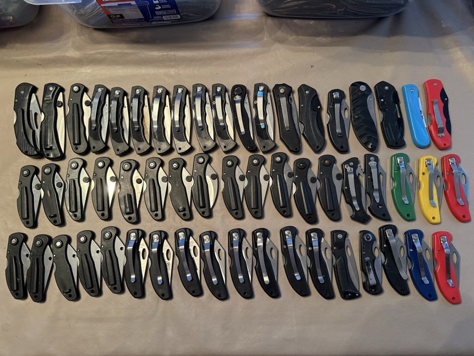TSA Confiscated Folding Pocket Knives 55 PCS /Pre-Owned. | eBay