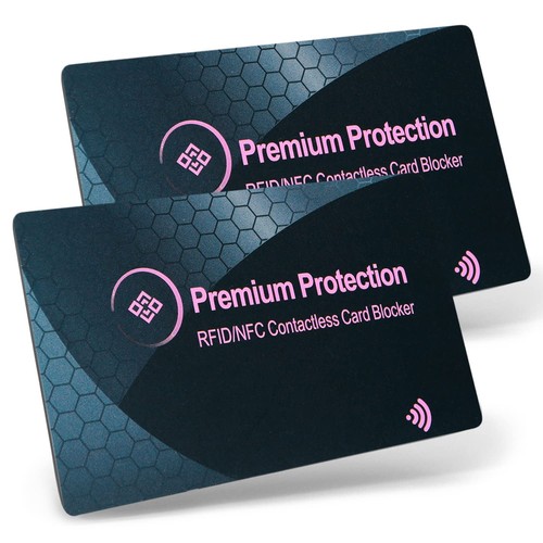 RFID/NFC Anti-Theft Blocking Fraud Protective Cards (Pack of 2) Wallet ...