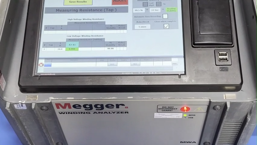 Megger MWA330A Winding Analyzer 3-Phase TTR and Winding Resistance ...