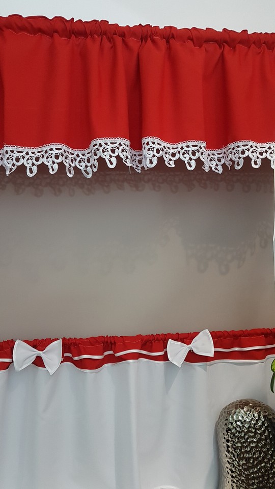 Kitchen set net curtain cafe net curtain various colours modern design ...