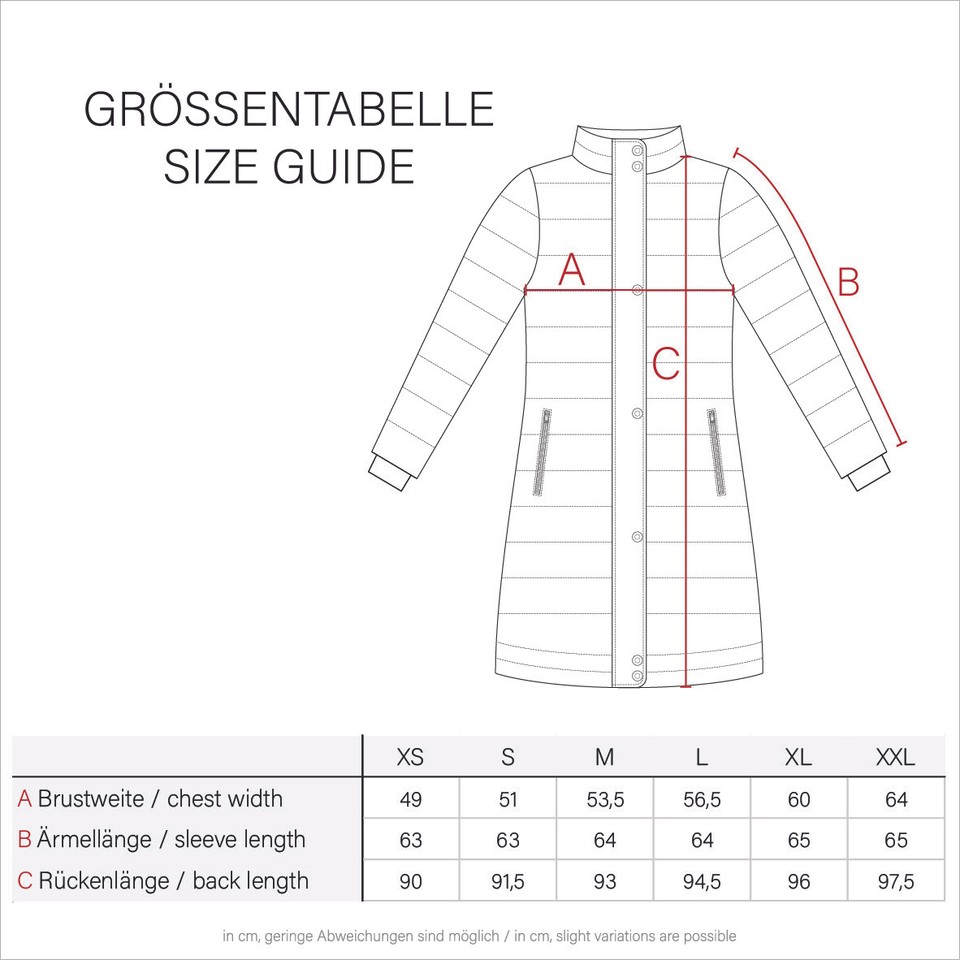 Navahoo Papaya Damen Winter Jacke Steppjacke Mantel Parka gesteppt warm ...
