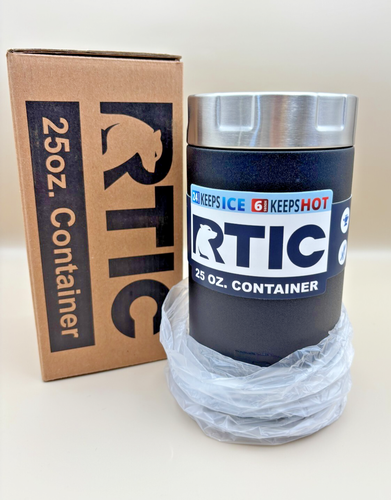 RTIC Double Wall Vacuum Insulated 25oz Food Container Navy Blue SS ...