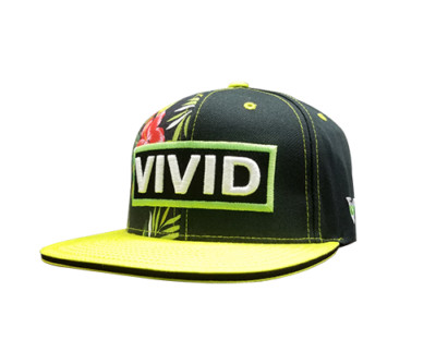 Volvik VIVID Floral Snapback Adult Golf Hat / Casual Hat - LIME GREEN ...