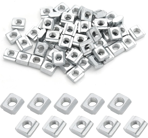 100Pcs M5 Slide in T Nut 2020 Aluminum Extrusion T Nuts M5 Sliding T ...