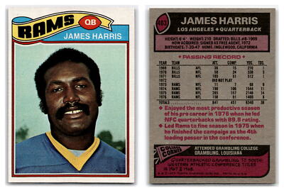 1977 Topps #463 James Harris EXMT/NM - Los Angeles Rams | eBay
