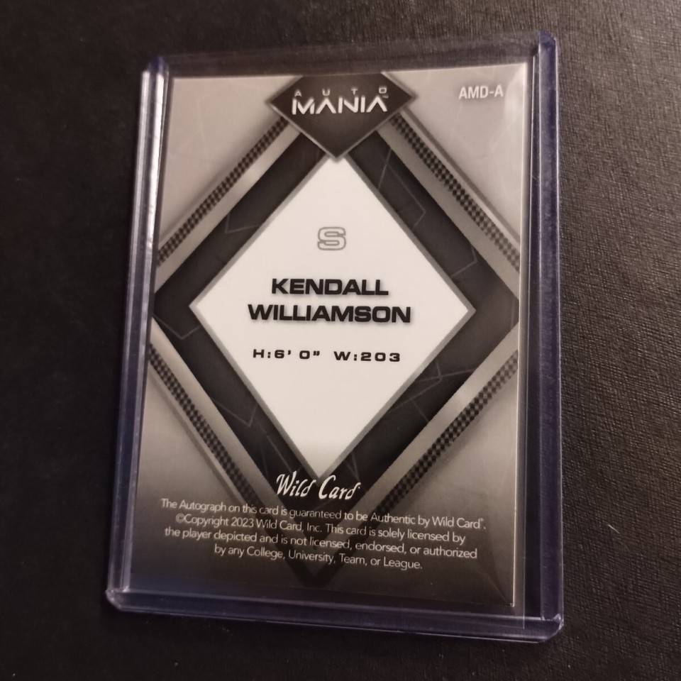 #15/25 Kendall Williamson Rookie Auto 2023 Wild Card Mania Stanford Bills | eBay