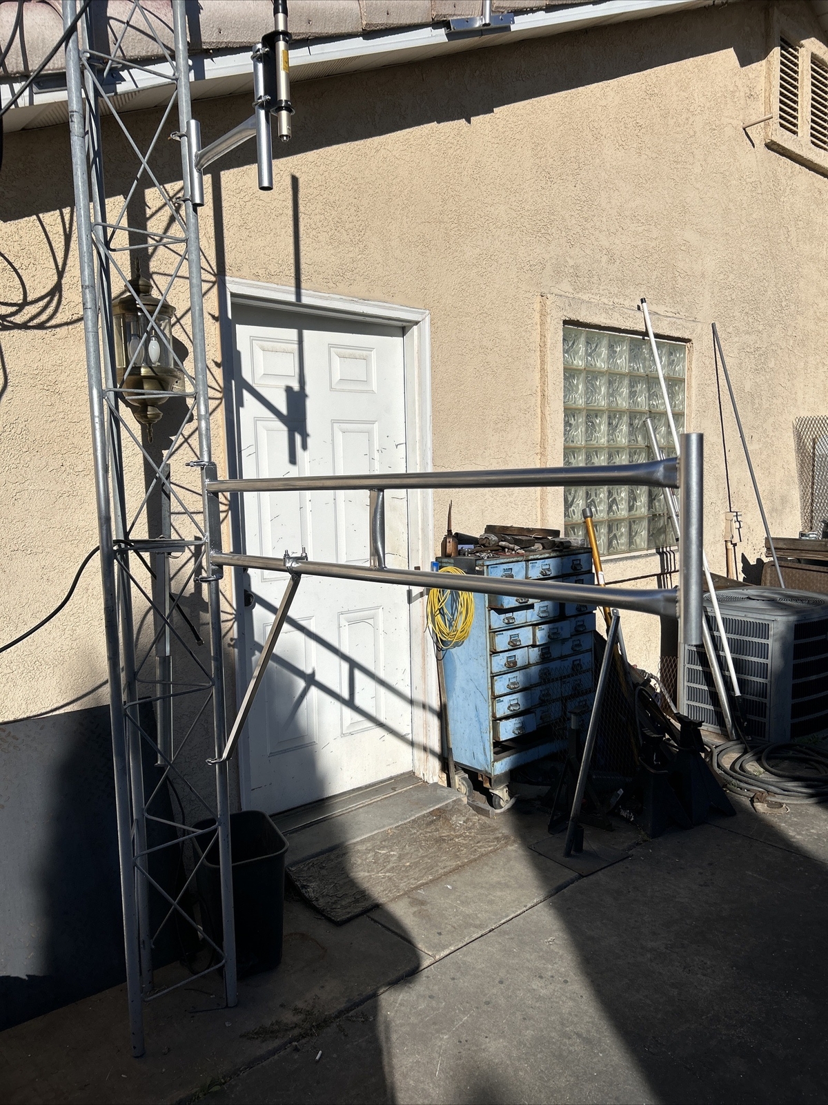 Antenna Tower Side Arm Mount 57 Inches From Tower 12 Inch Mounting Pipe ...